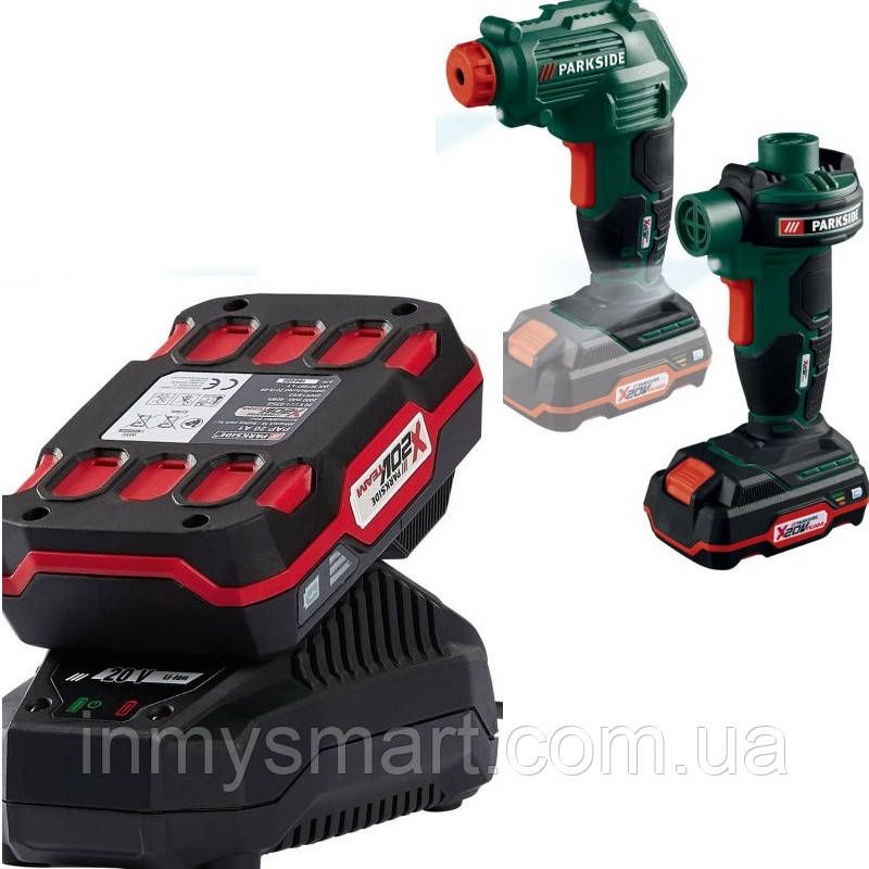 Аккумуляторный компрессор PARKSIDE PAK 20-Li A1 + аккумуляторный насос ...